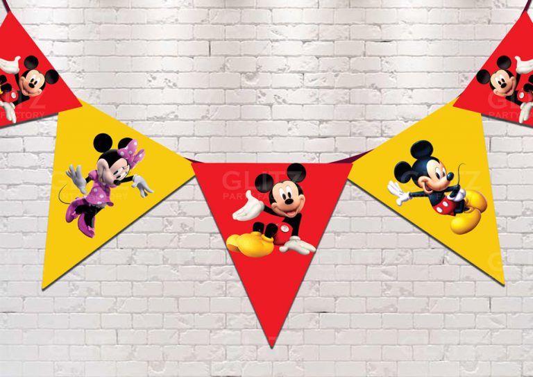 Mickey Flag Banner - Buy-Customised-Theme-Party-Supplies and ...