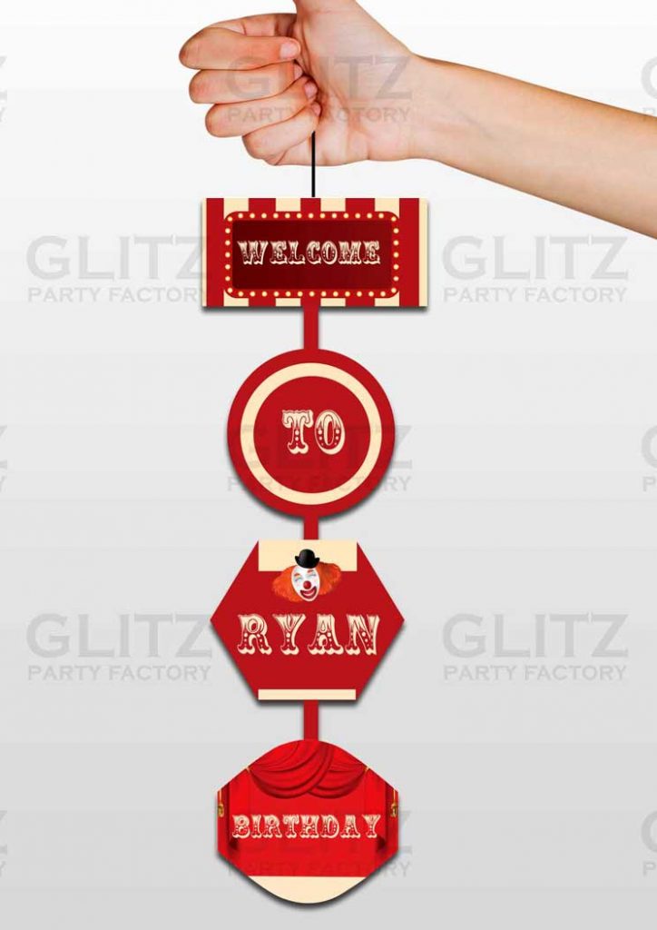 Circus Welcome Banner - Buy-Customised-Theme-Party-Supplies and ...
